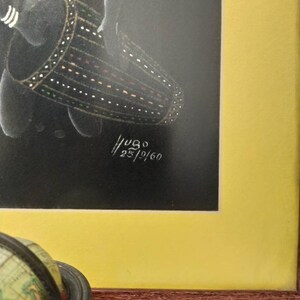 African People Kongo's Tribe/ Art Painting Gouache on Craft Natural ...