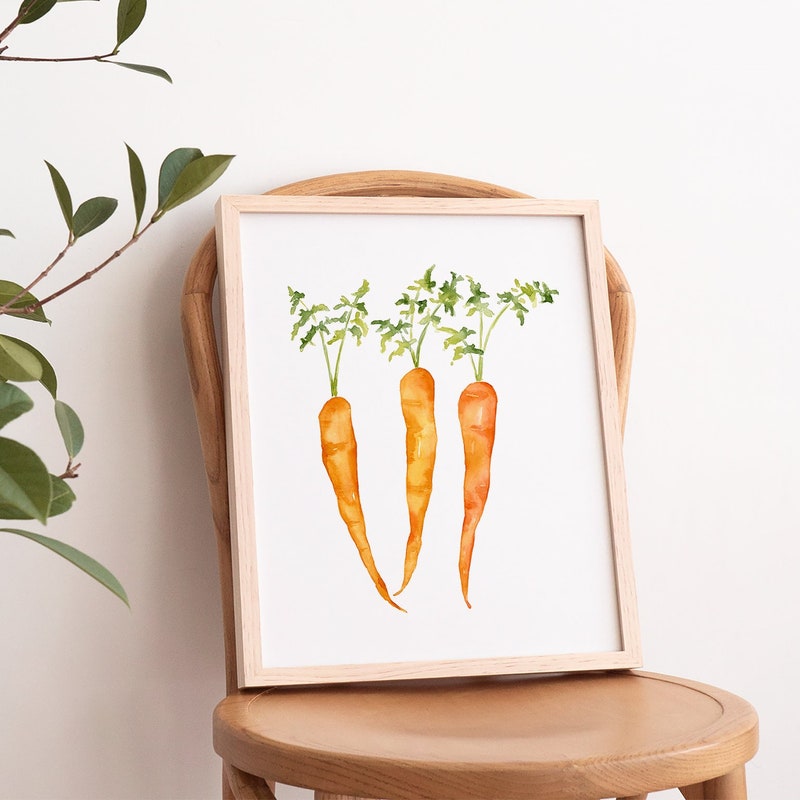 Watercolor Carrots - Etsy