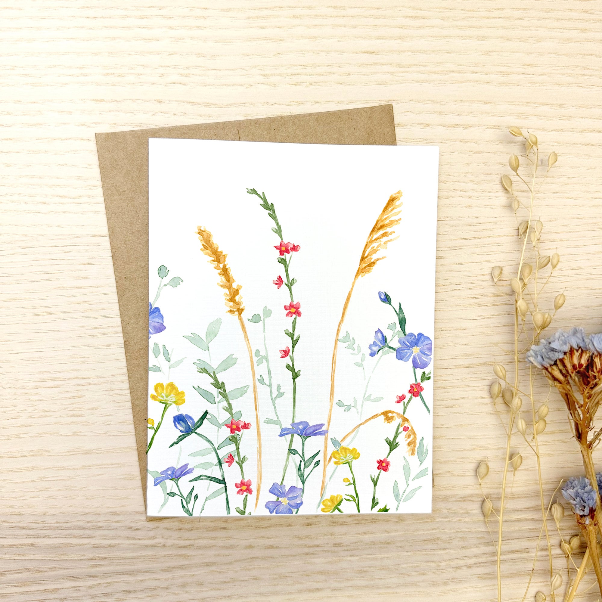 Notecard Set, Wildflower Card Set, Floral Stationary, Watercolor ...