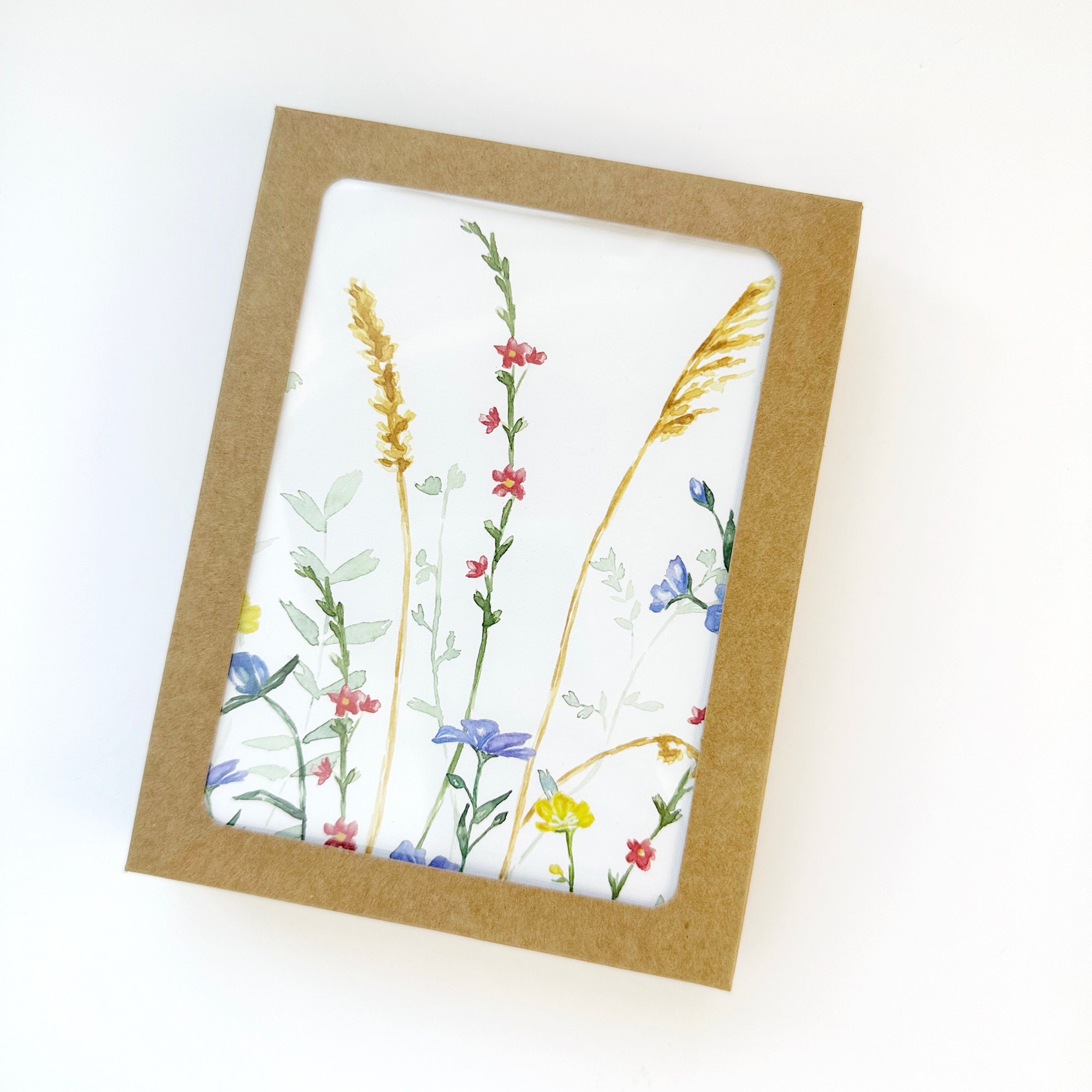 Notecard Set, Wildflower Card Set, Floral Stationary, Watercolor ...