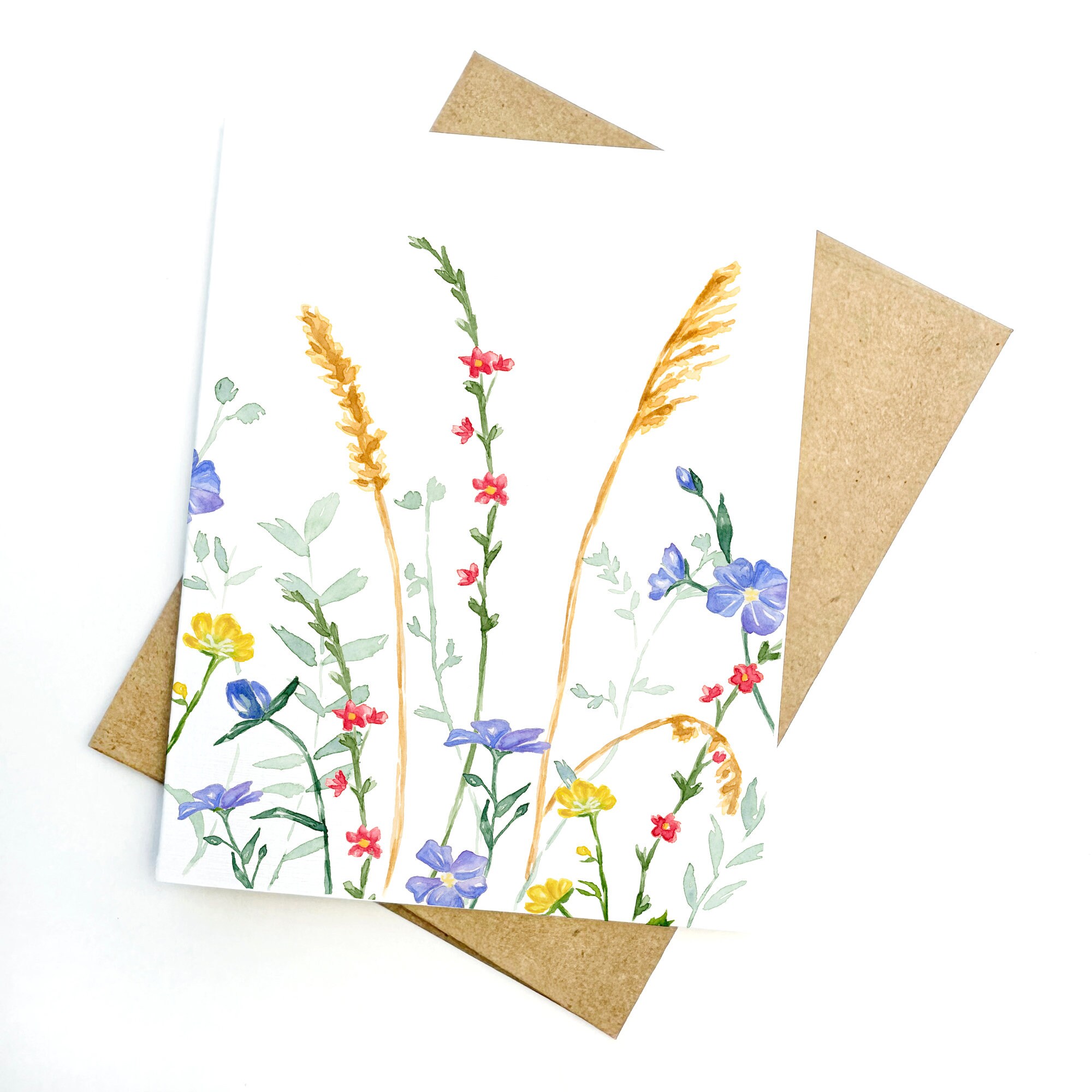 Notecard Set, Wildflower Card Set, Floral Stationary, Watercolor ...