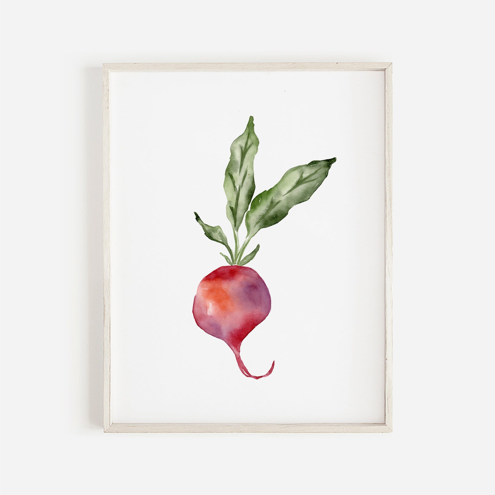 Beet Watercolor Art Print, Red Beets Painting, Garden Print, Farmhouse ...