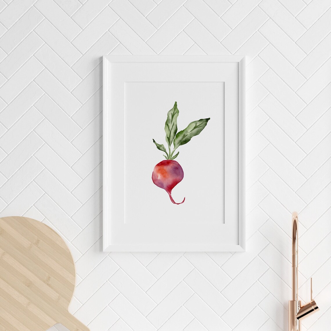 Beet Watercolor Art Print, Red Beets Painting, Garden Print, Farmhouse ...