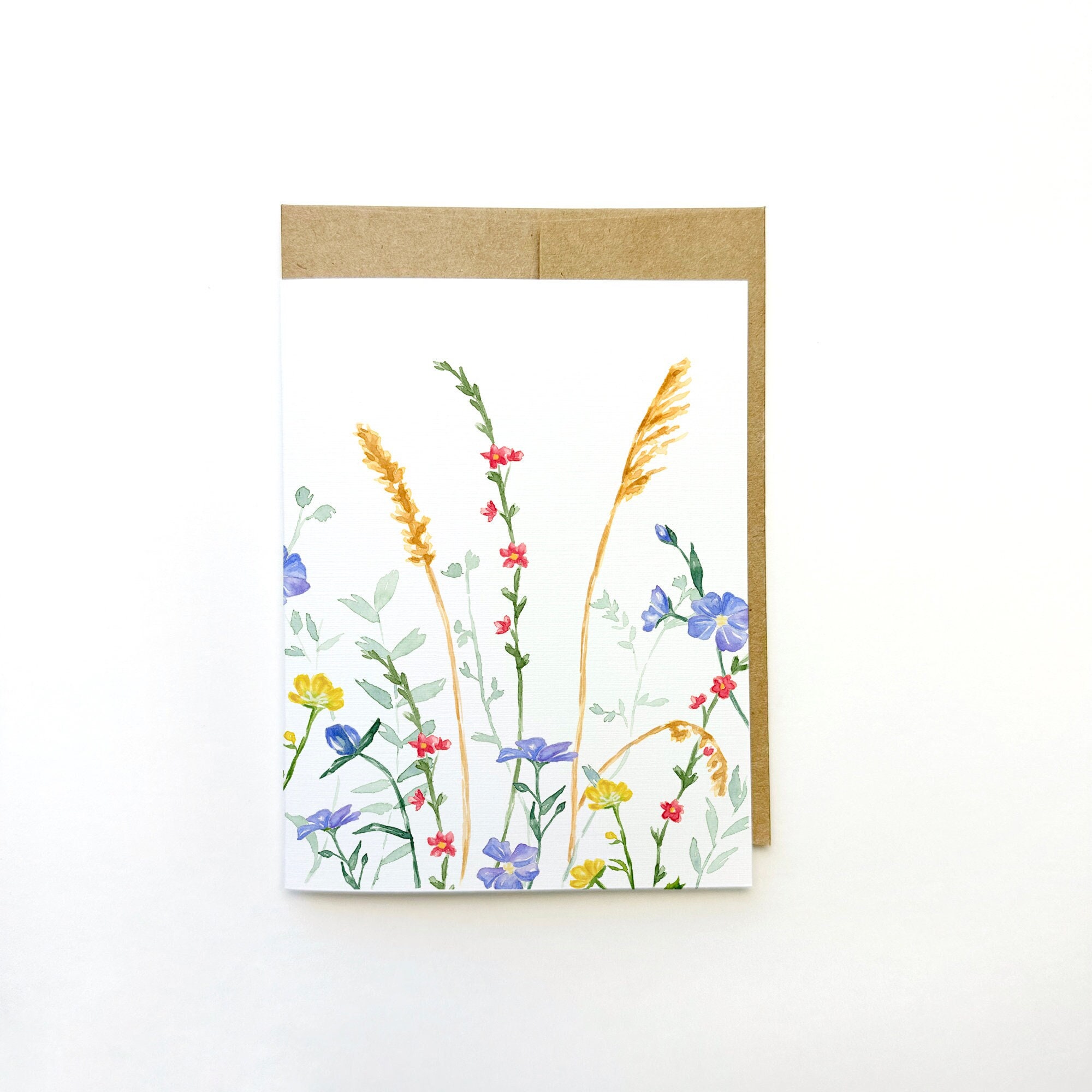 Notecard Set, Wildflower Card Set, Floral Stationary, Watercolor ...