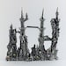 Tall Pewter Twin Castles With Bridge and Many Colorful Crystals - Etsy