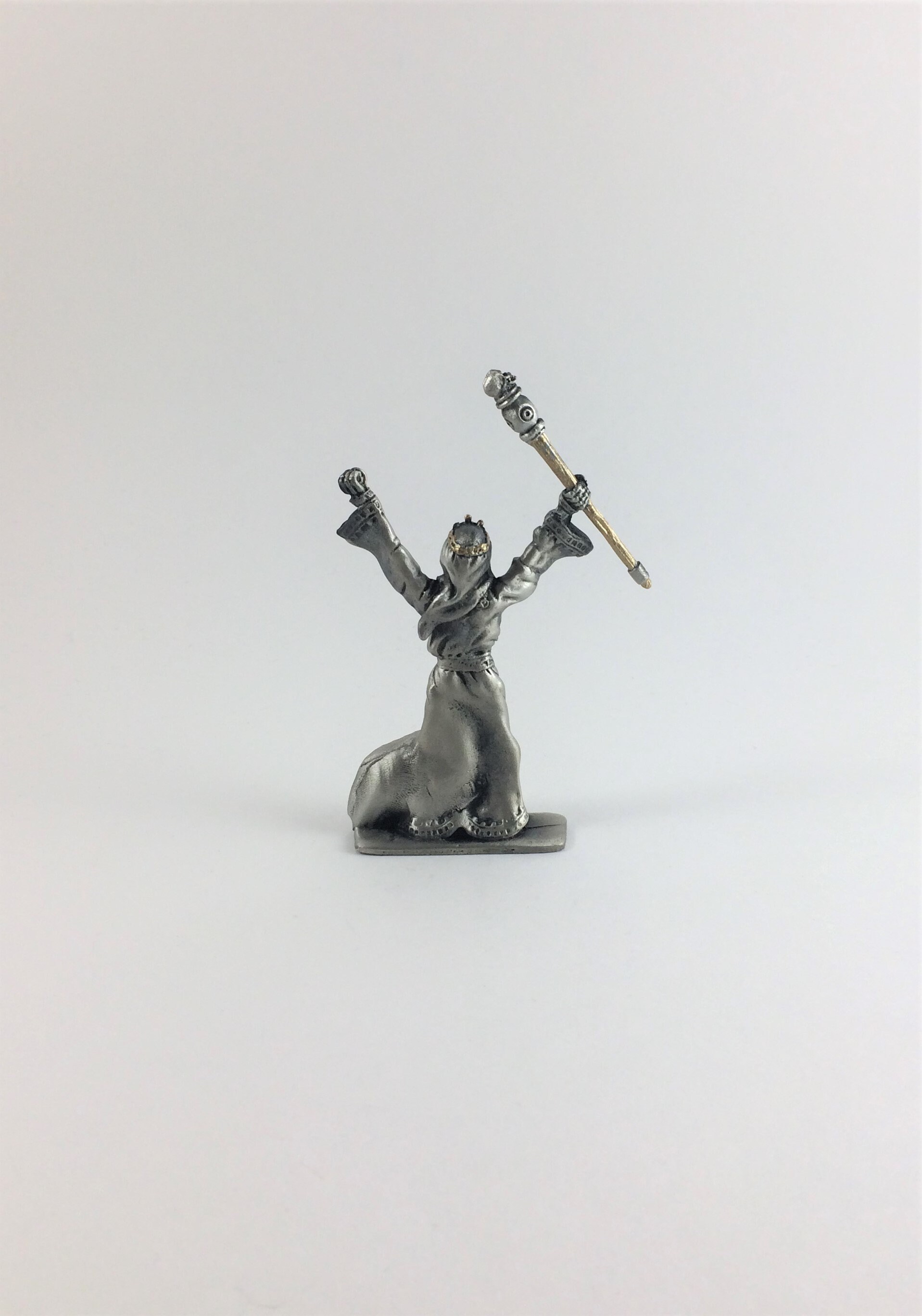 Pewter Skeleton Reaper King Holding Scepter and Accented With - Etsy