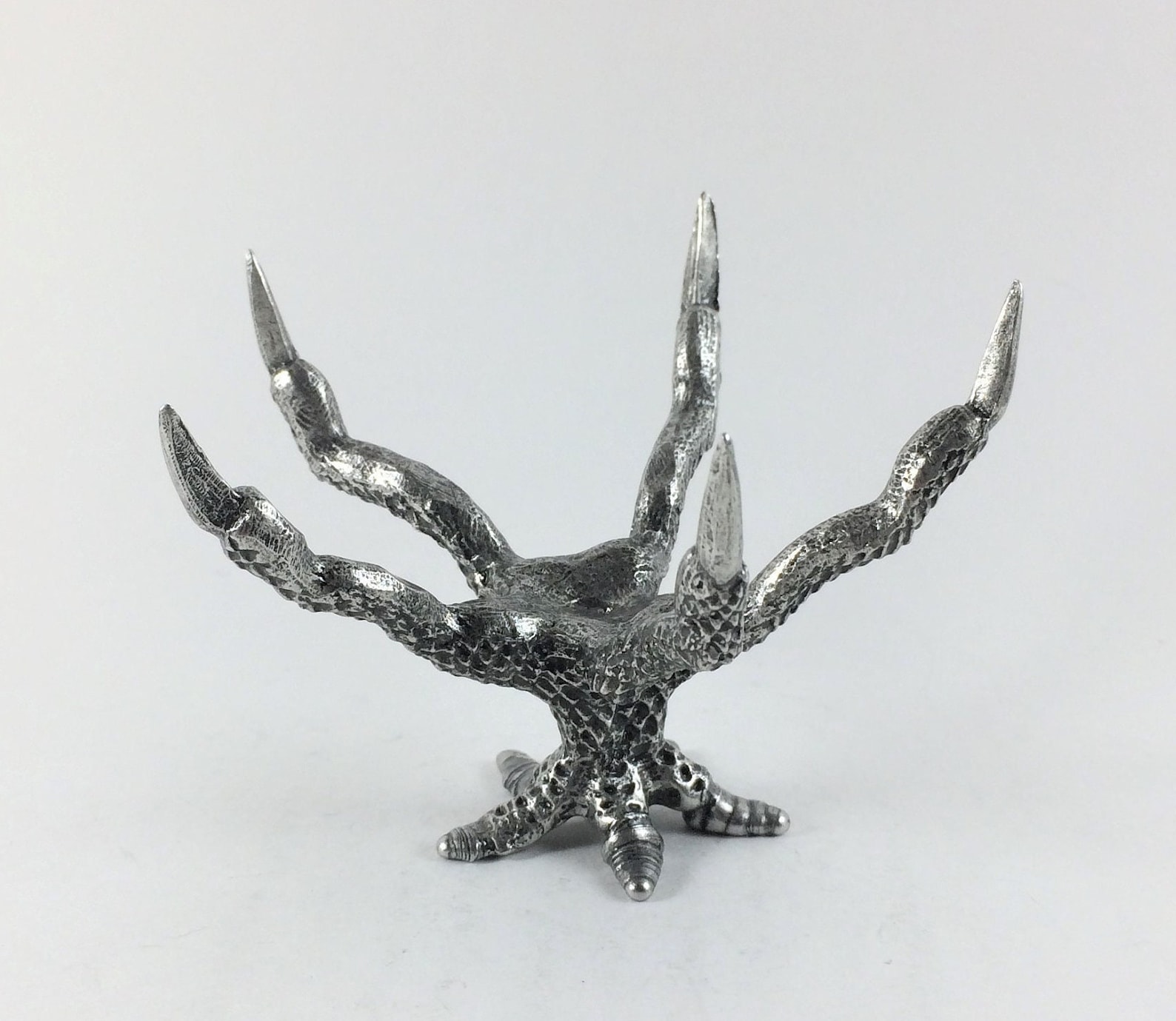 Pewter Dragon Claw Stand for 100mm Ball Hand-buffed Satin - Etsy