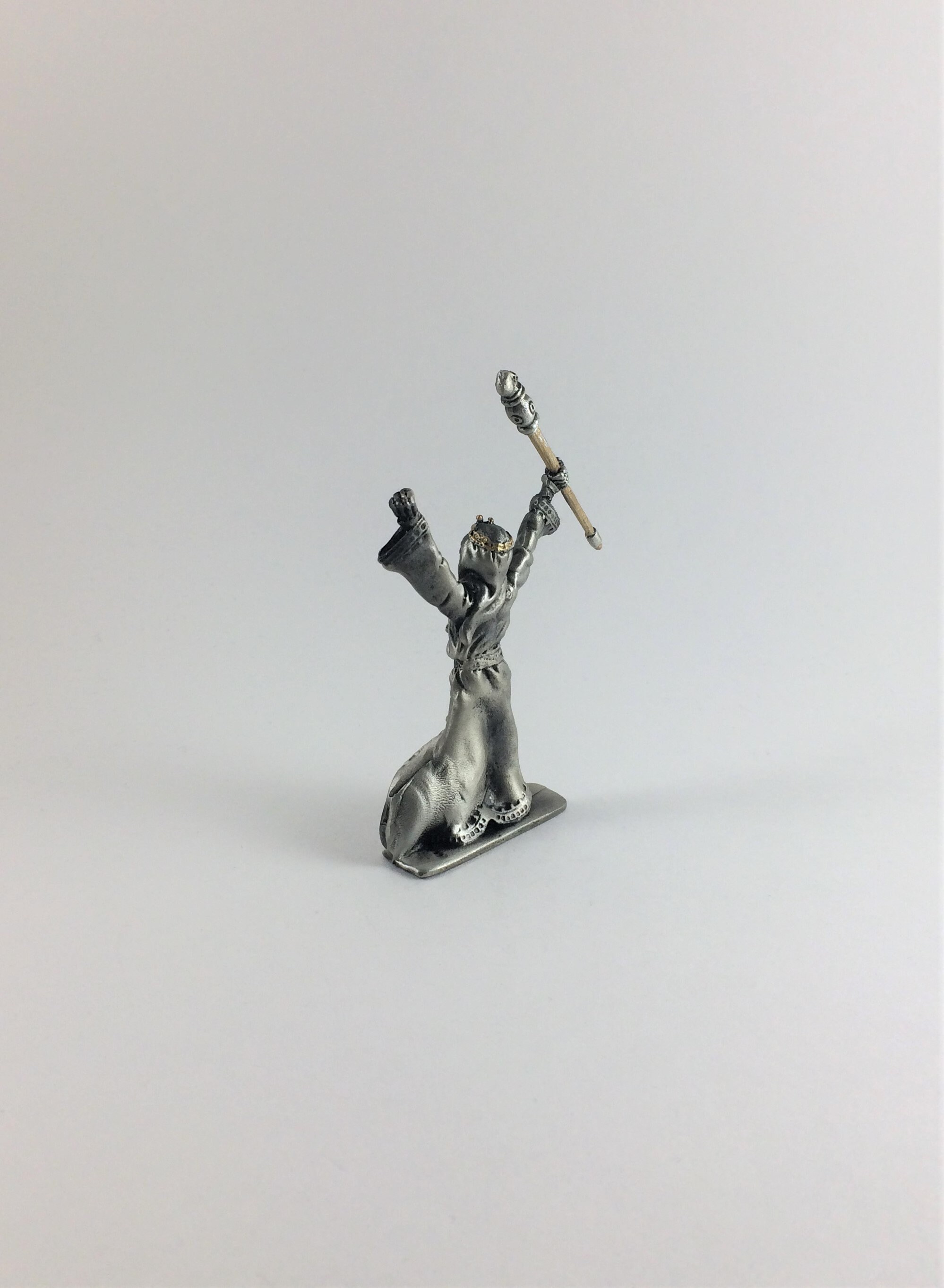 Pewter Skeleton Reaper King Holding Scepter and Accented With - Etsy