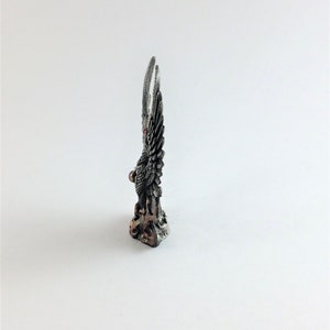 Pewter PHOENIX Rising From Flames With Red Crystal Accents - Etsy