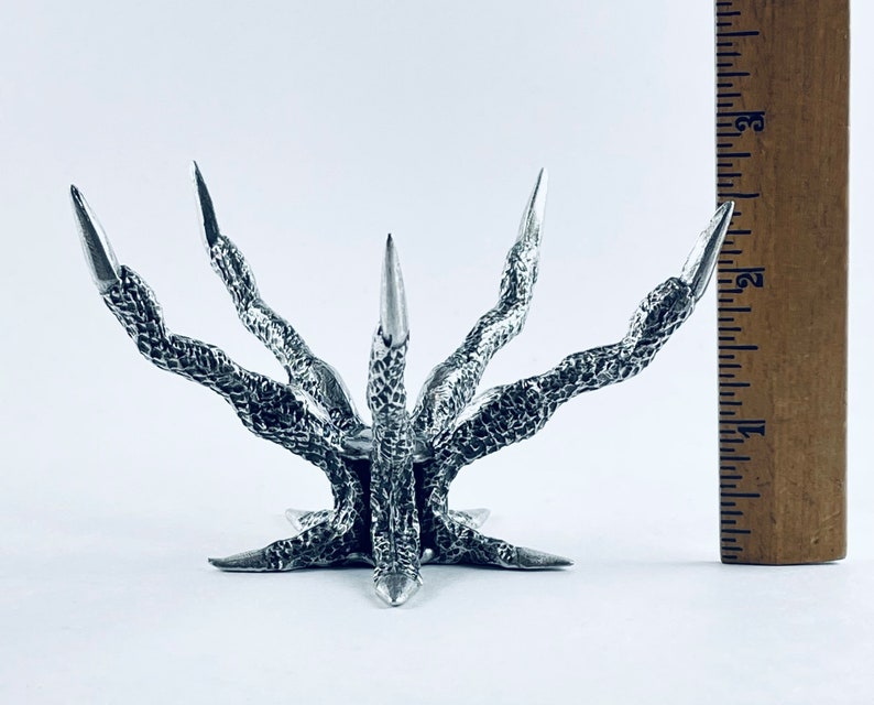 Pewter Dragon Claw Stand for 100mm Ball Hand-buffed Satin - Etsy