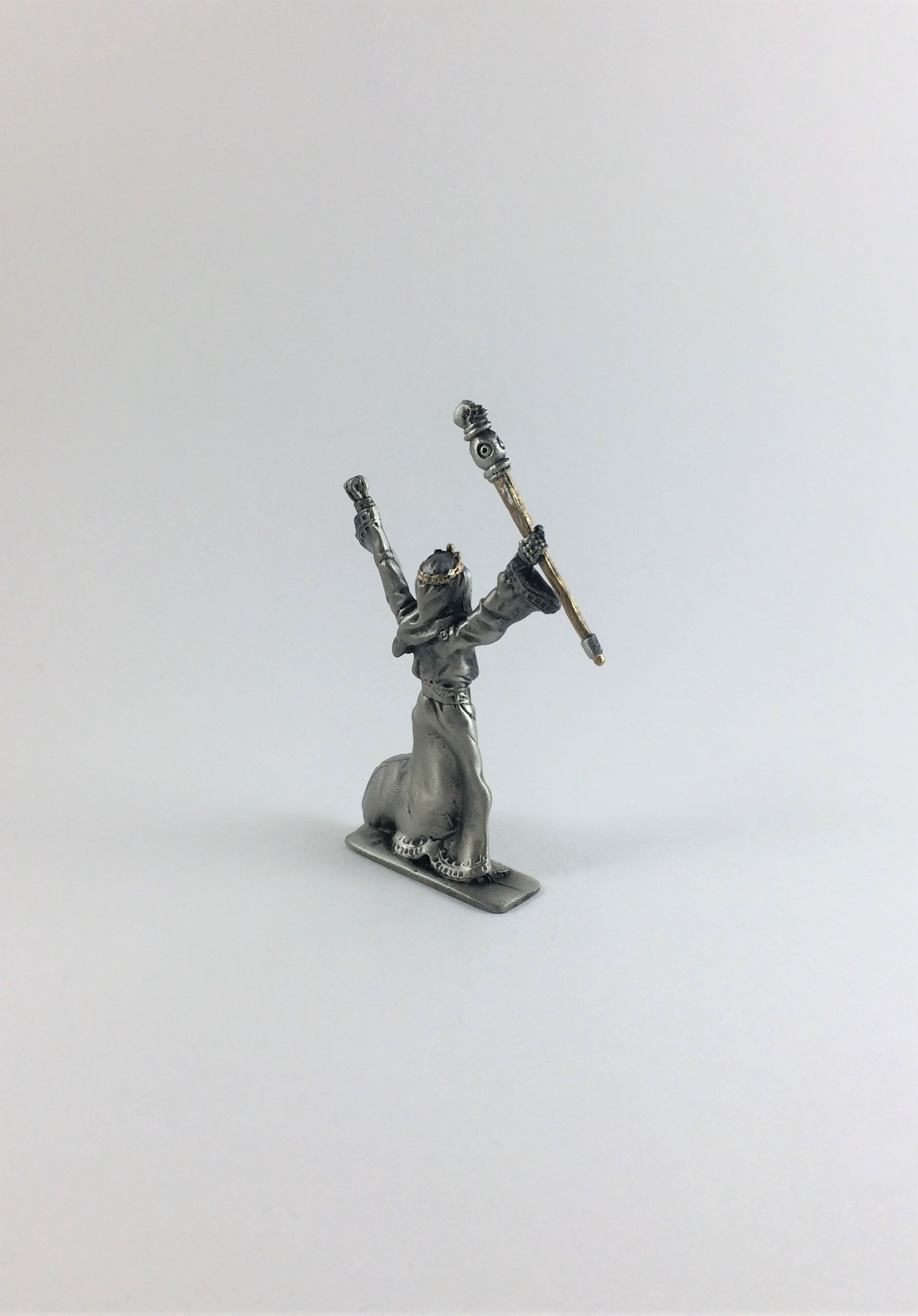 Pewter Skeleton Reaper King Holding Scepter and Accented With - Etsy