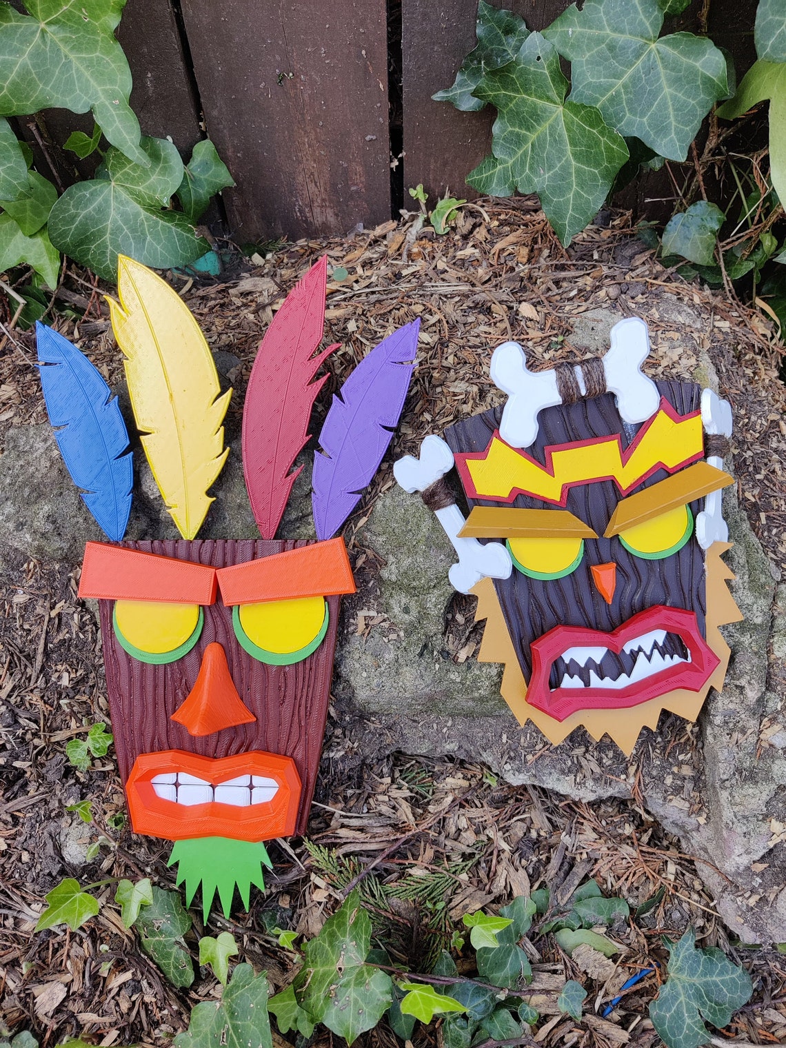 Crash Bandicoot Uka Uka mask replica | Etsy