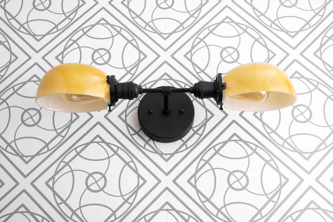 Retro Bathroom Light Vintage Vanity Lamp Parabolic Art - Etsy