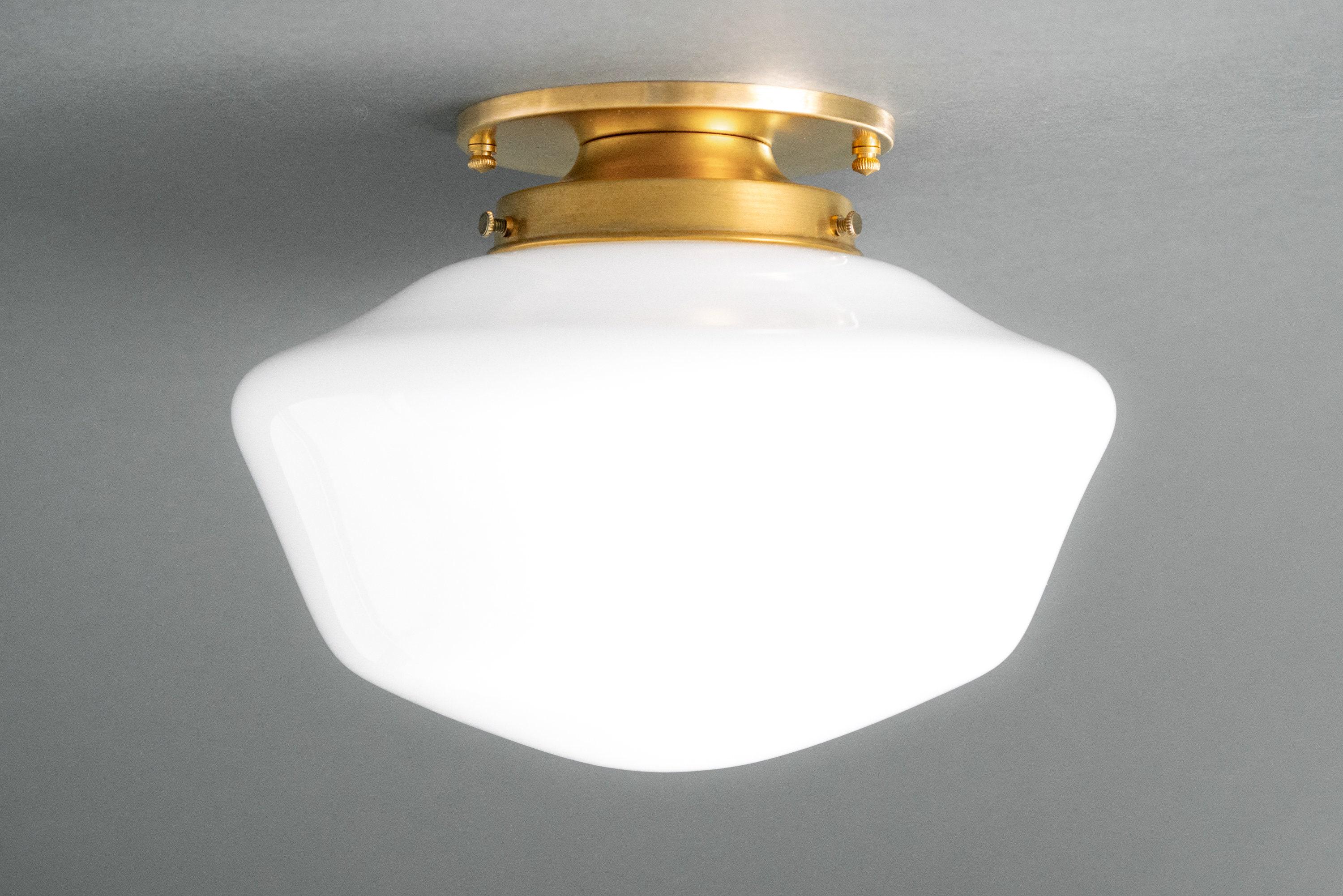 Schoolhouse Light - 10" Shade - Overhead Light - Ceiling Light ...