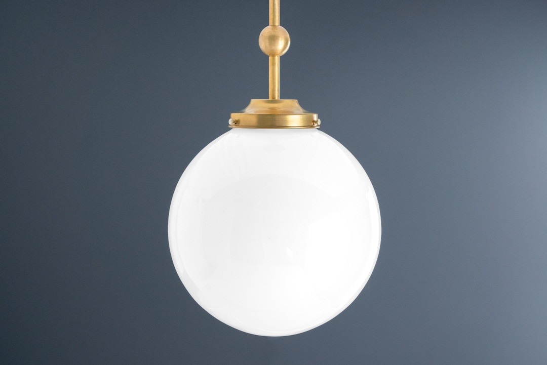 10in Opal Glass Globe Globe Lighting Glass Pendant Light Globe Lamp ...