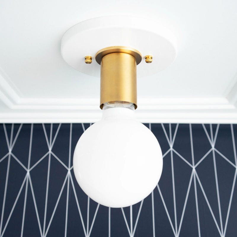 Bare Bulb Ceiling Light Fixture - Etsy