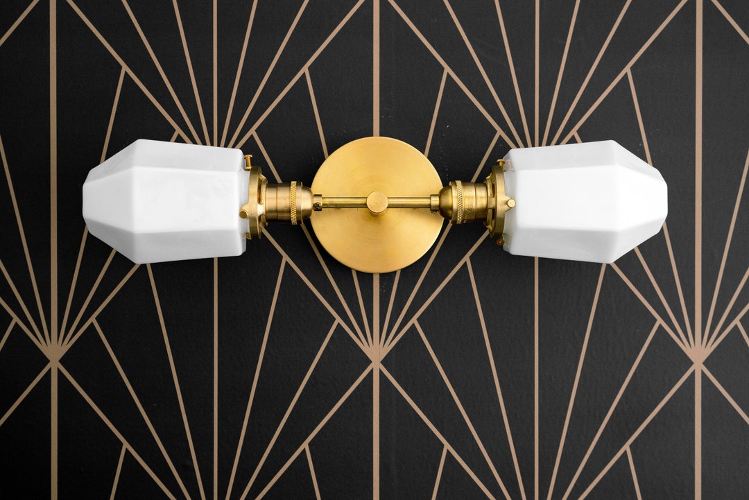 Parabolic Vanity Light Bathroom Fixture Opal Light - Etsy