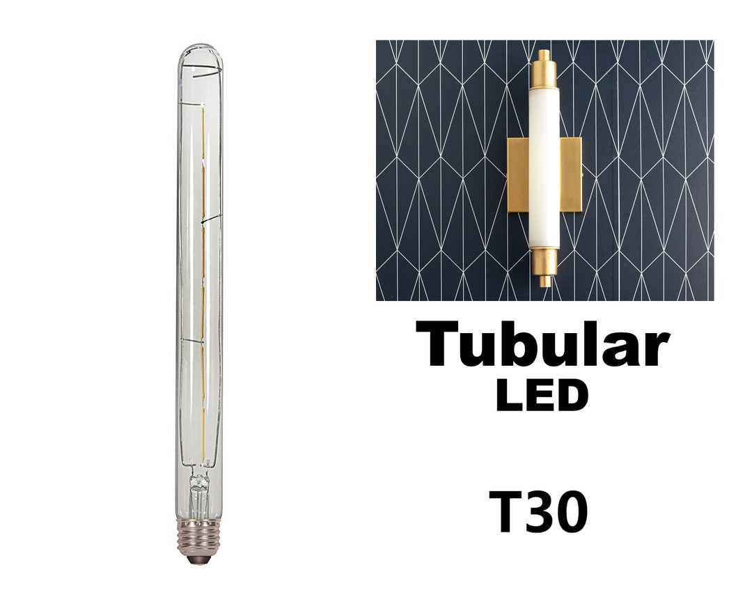 6 Watt - 600 Lumens - LED T30 Clear Light Bulb - Etsy