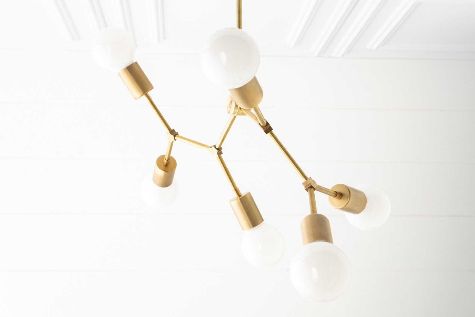 Molecule Light Modern Chandelier 6 Bulb Light Branching - Etsy