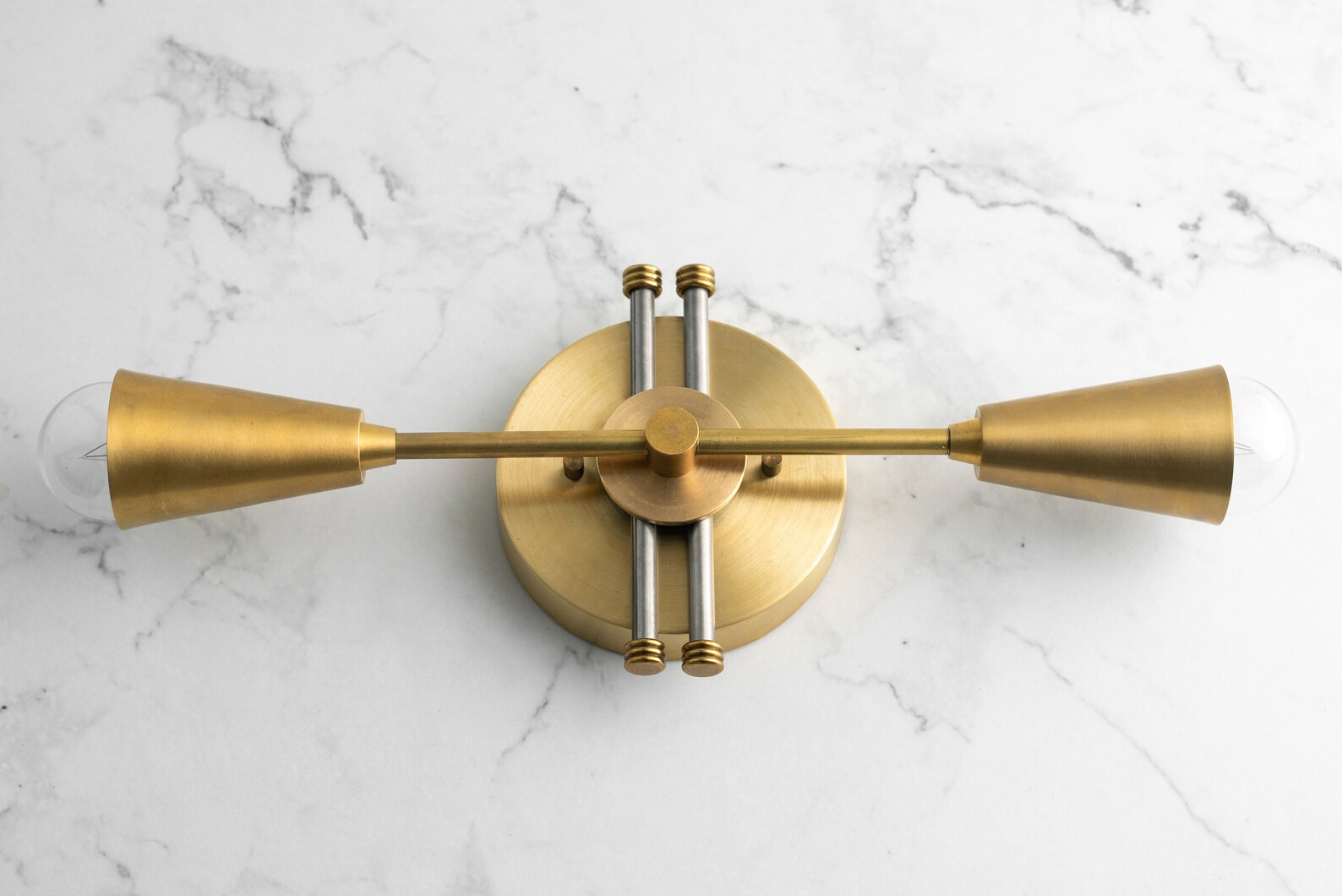 Brass Cone Vanity Bathroom Lighting Vanity Light Fixture - Etsy