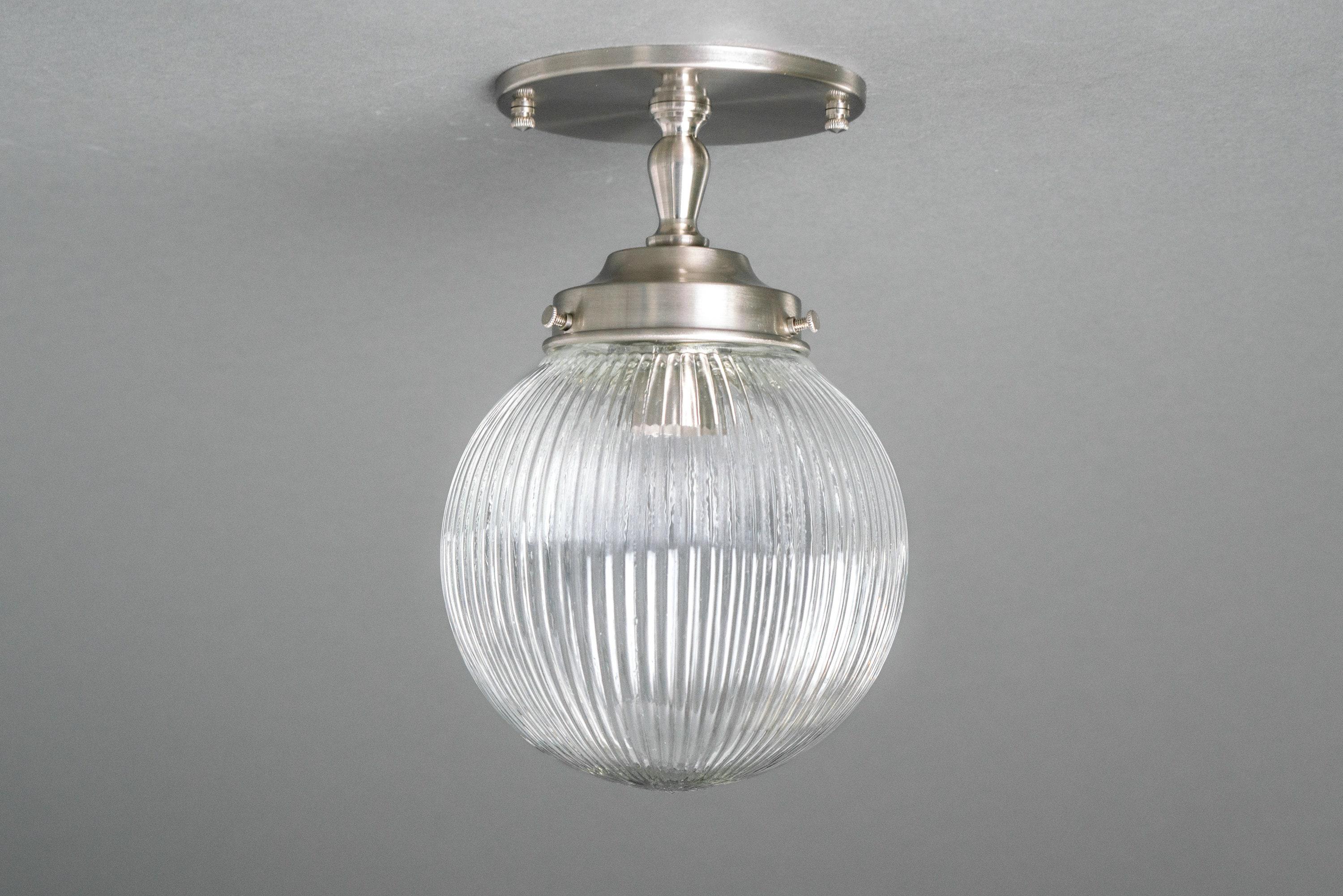 Prismatic Globe - Modern Ceiling Light - Semi Flush Mount - Kitchen ...