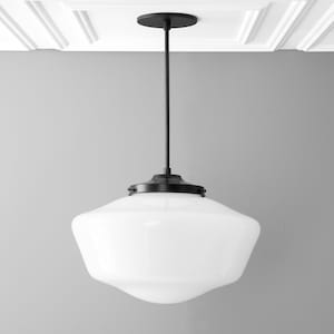 Large Glass Shade - 16" Schoolhouse - Classic Lighting - Dining Room ...