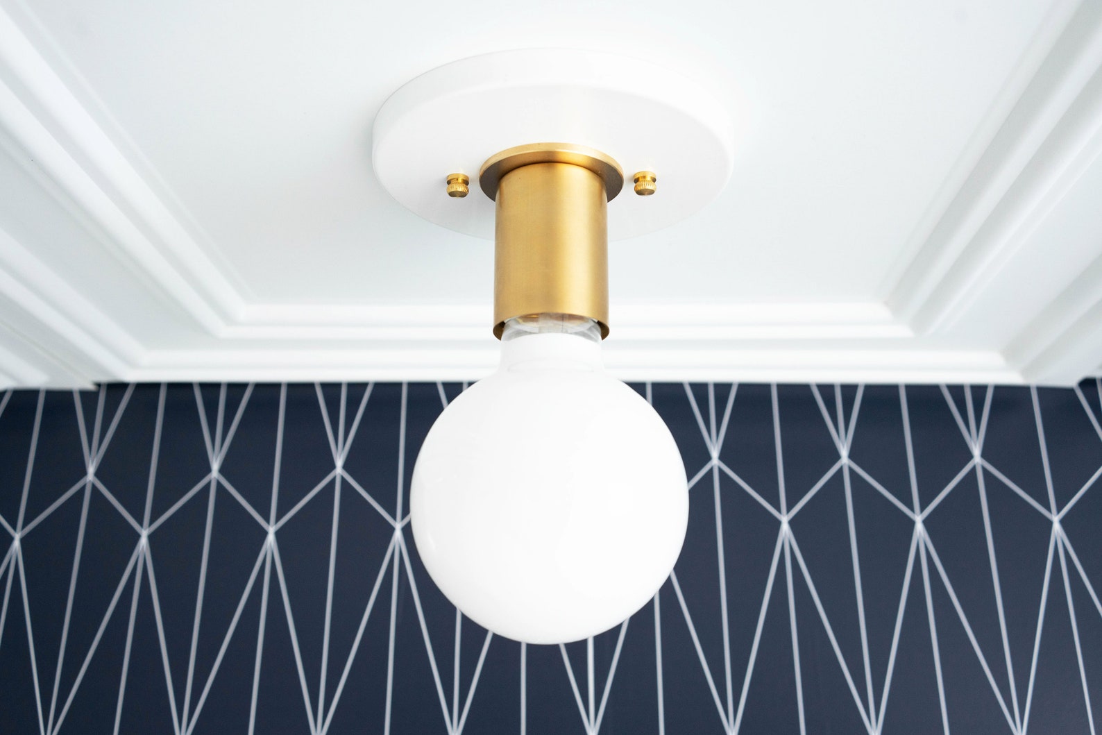 Simple Light Fixture Ceiling Light Wall Light Large Bulb | Etsy