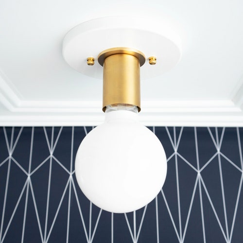 Simple Light Fixture Ceiling Light Wall Light Large Bulb | Etsy