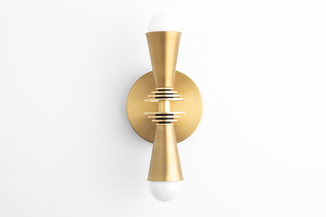 Wall Sconce Modern Art Deco Wall Light Brass Sconce Vanity Lighting ...