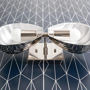 Deco Vanity - Shell Light - Art Deco Shell - Retro Fixture - Bathroom ...