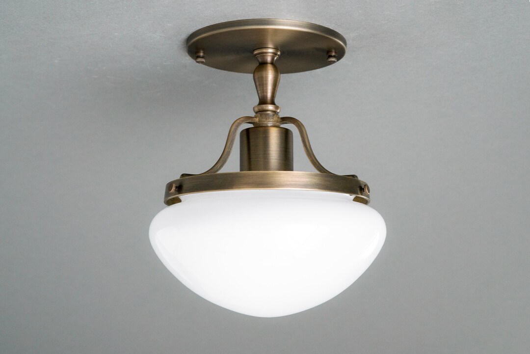 Art Deco Light - Hanging Lamp - Solid Brass Light - Unique Ceiling ...