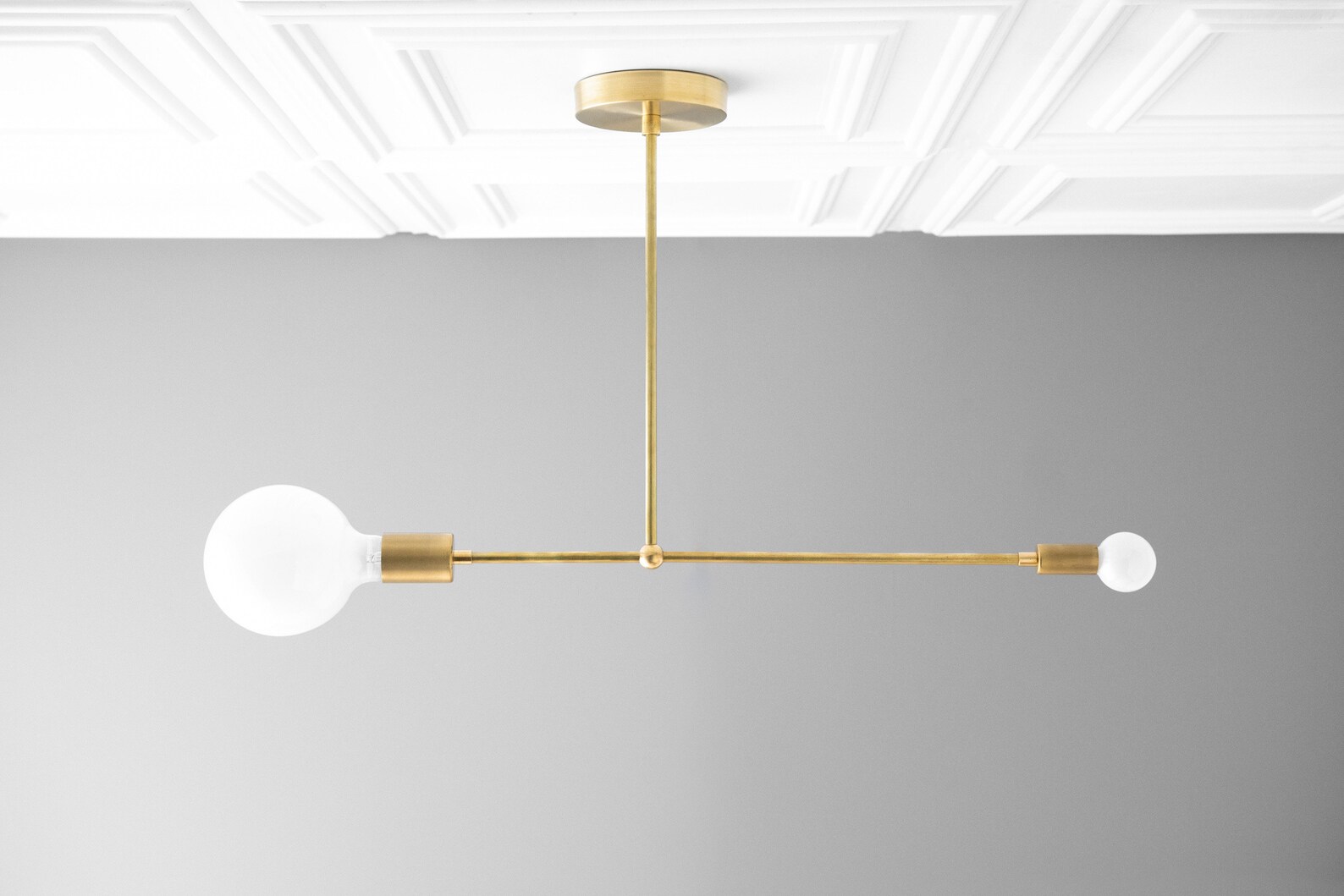 Hanging Lights Large Bulb Pendant Modern Lighting Long | Etsy