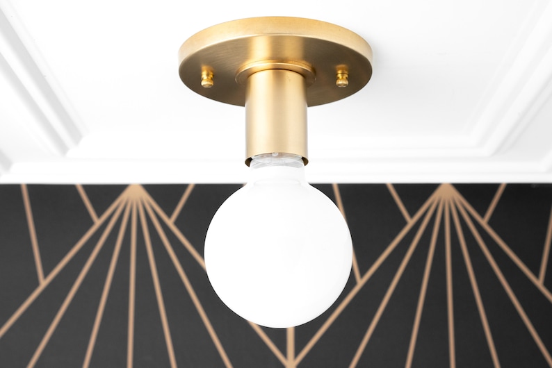 Simple Light Fixture Ceiling Light Wall Light Large Bulb | Etsy