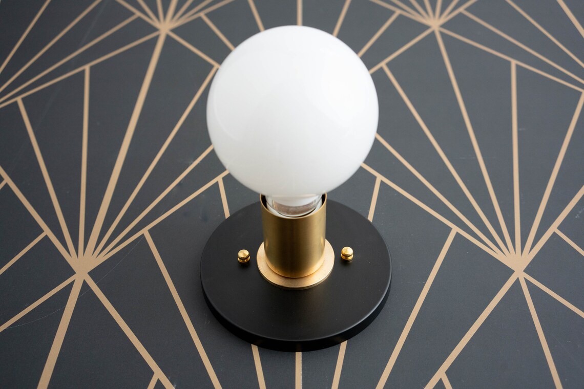 Simple Light Fixture Ceiling Light Wall Light Large Bulb | Etsy