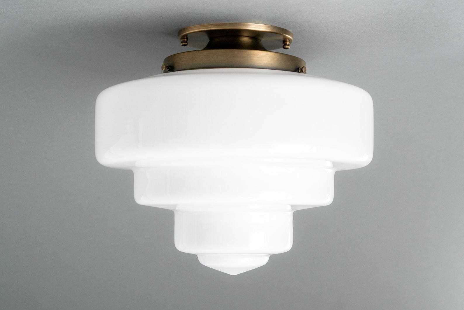 Ceiling Light - Wedding Cake Shade - Made in USA - Light Fixture - Art ...