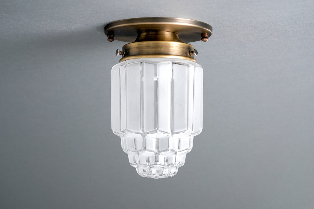 Modern Art Deco - Skyscraper Shade - Hallway Lighting - Ceiling Light ...