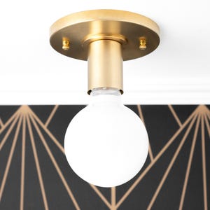Simple Light Fixture - Ceiling Light - Wall Light - Large Bulb Light ...