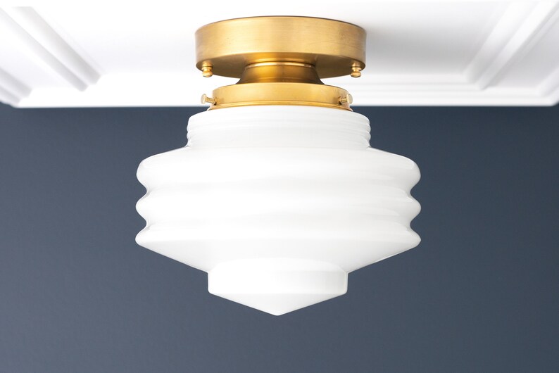 Art Deco Ceiling Light Flush Mount Light Indoor Lighting - Etsy Canada