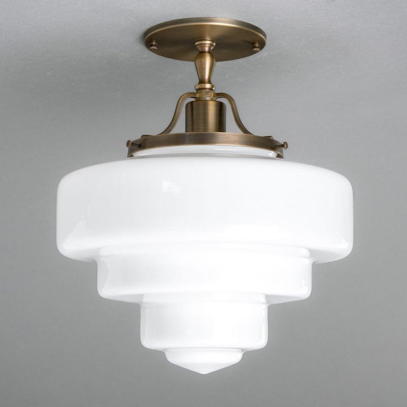 Antique Ceiling Light - Etsy