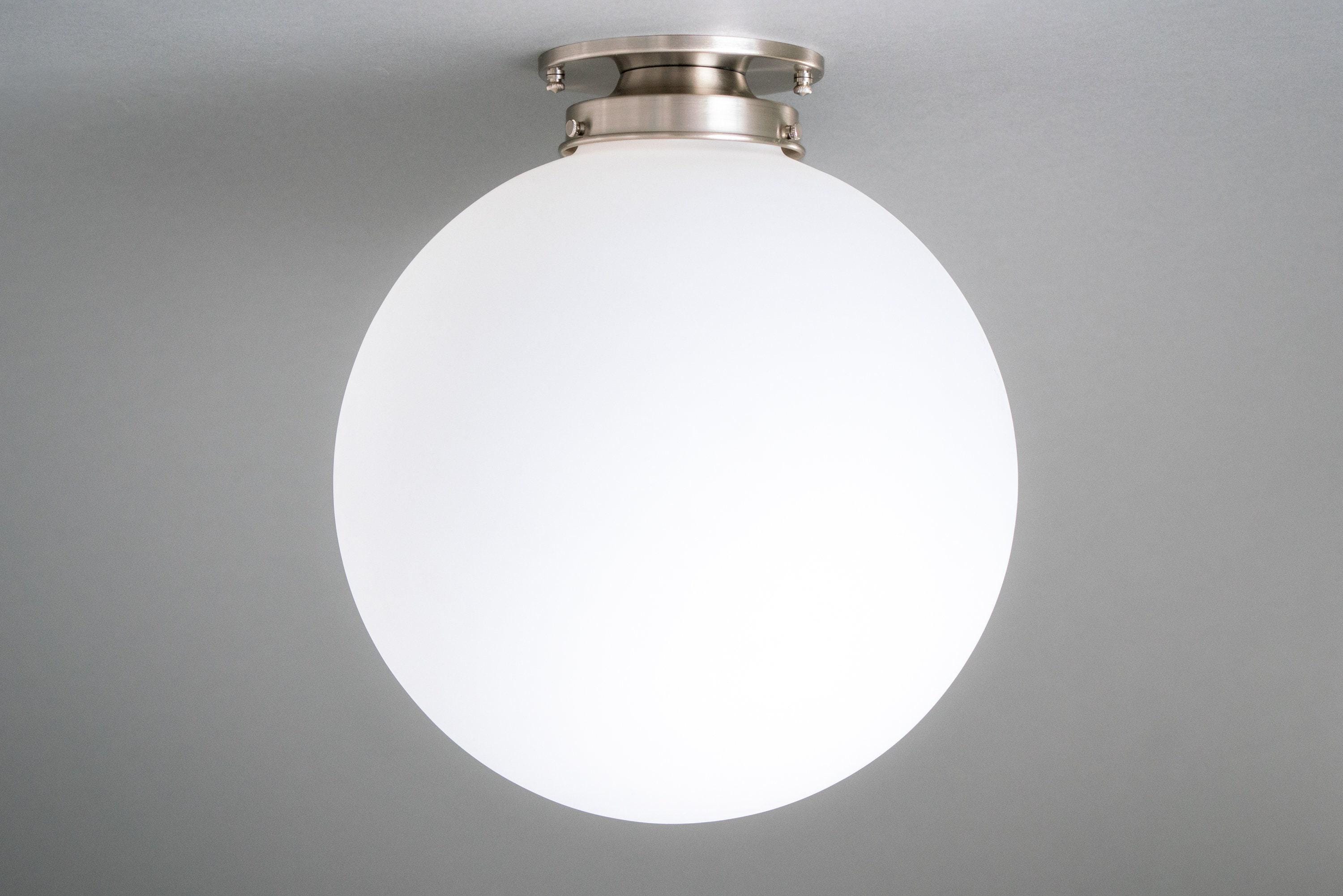 12in Frosted Globe - Large Globe Light - Globe Lighting - Deco Lighting ...
