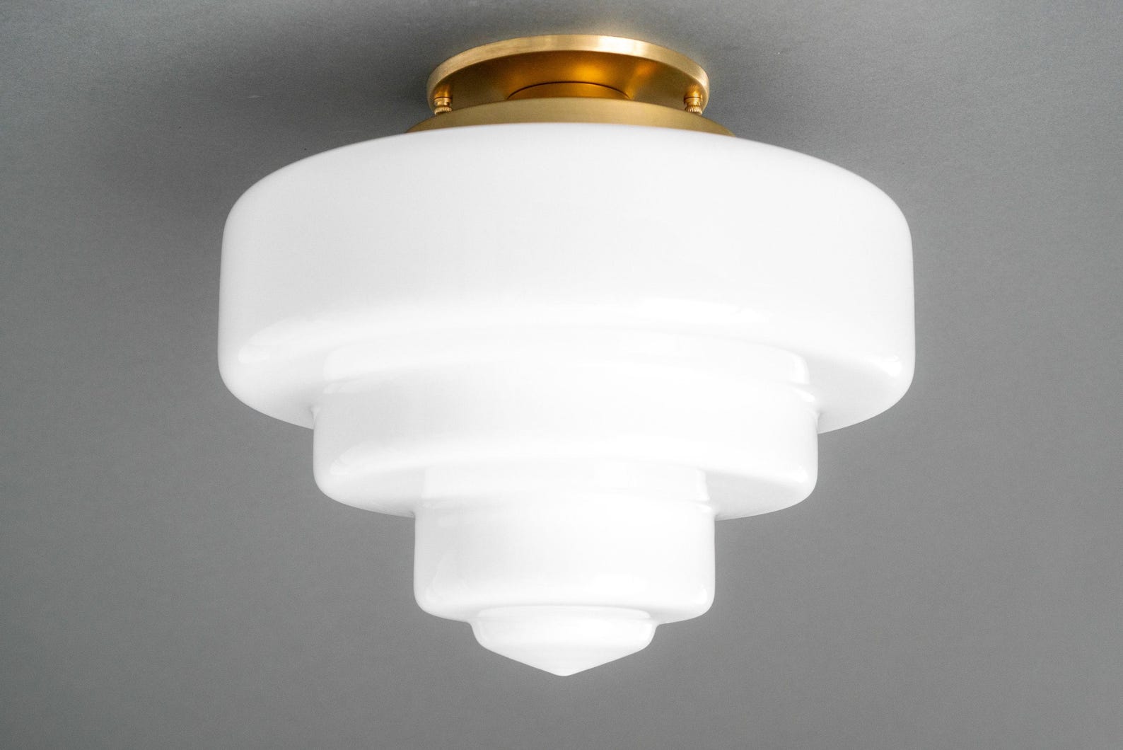 Ceiling Light - Wedding Cake Shade - Made in USA - Light Fixture - Art ...