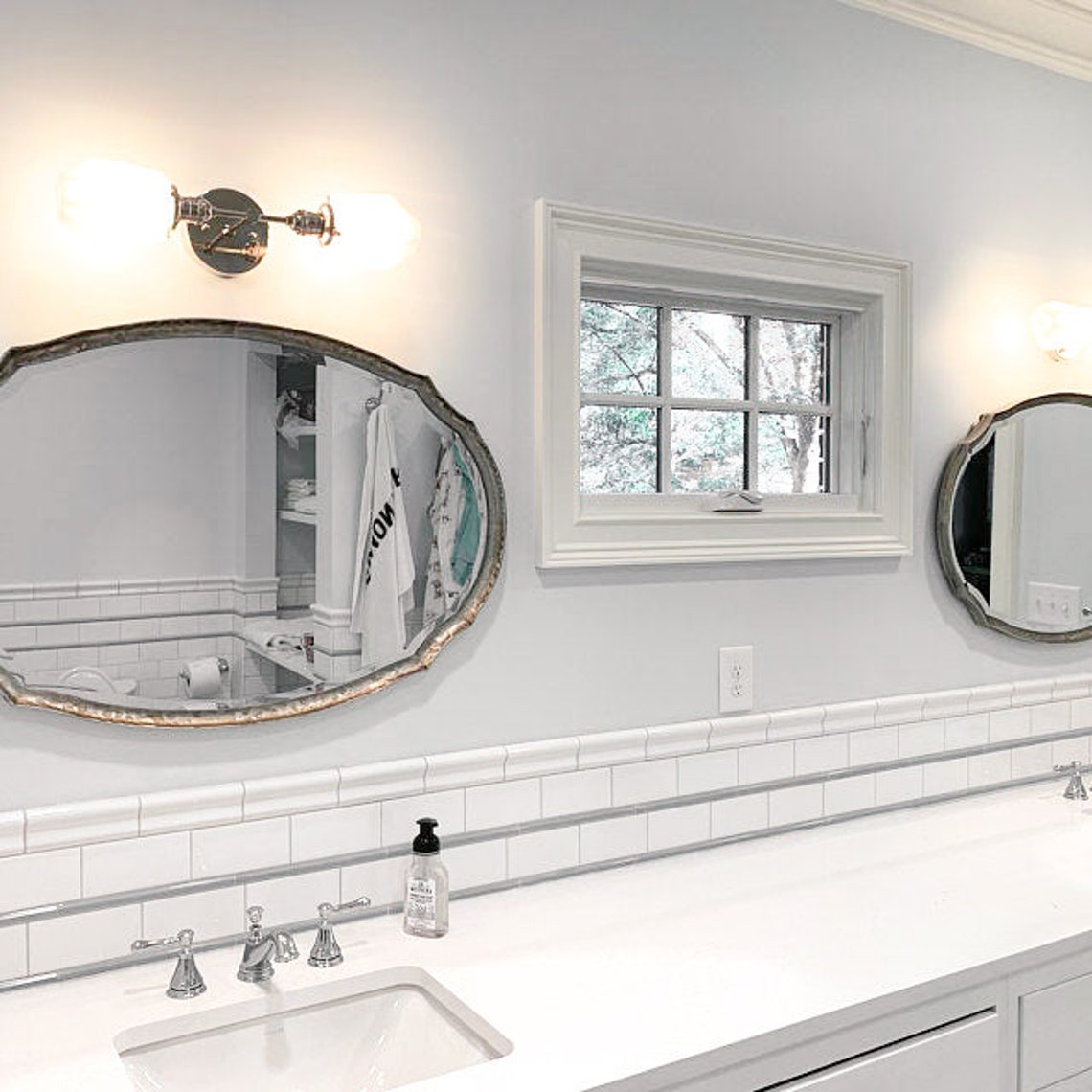 Parabolic Vanity Light Bathroom Fixture Opal Light - Etsy