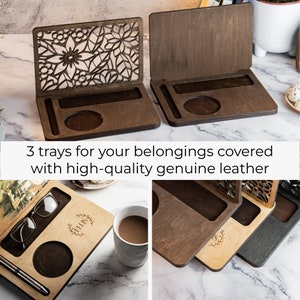 Premium Book Stand, Custom Wooden Book Holder Valet Stand, Personalized ...