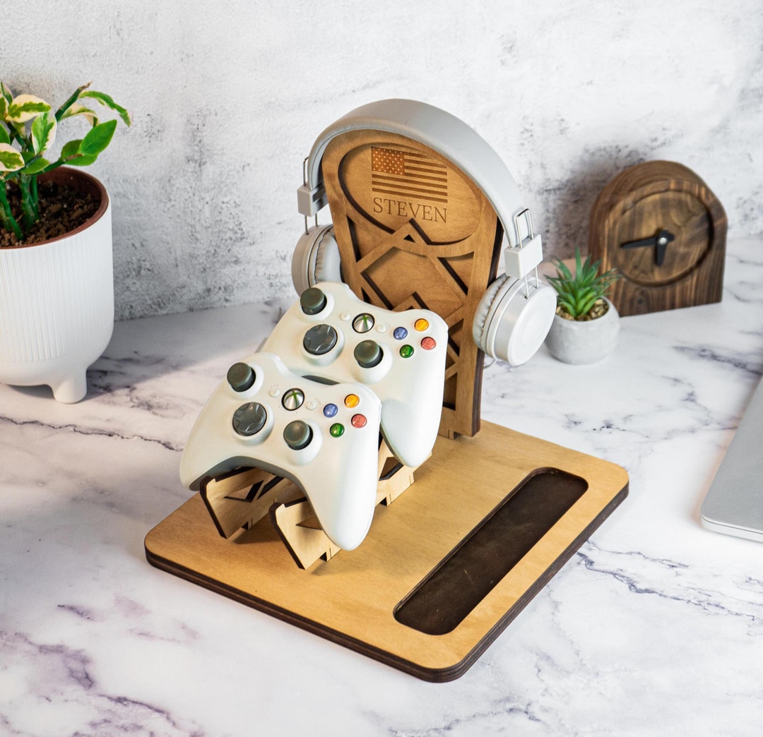 Custom Controller and Headphone Stand, Personalized Gaming Controller ...