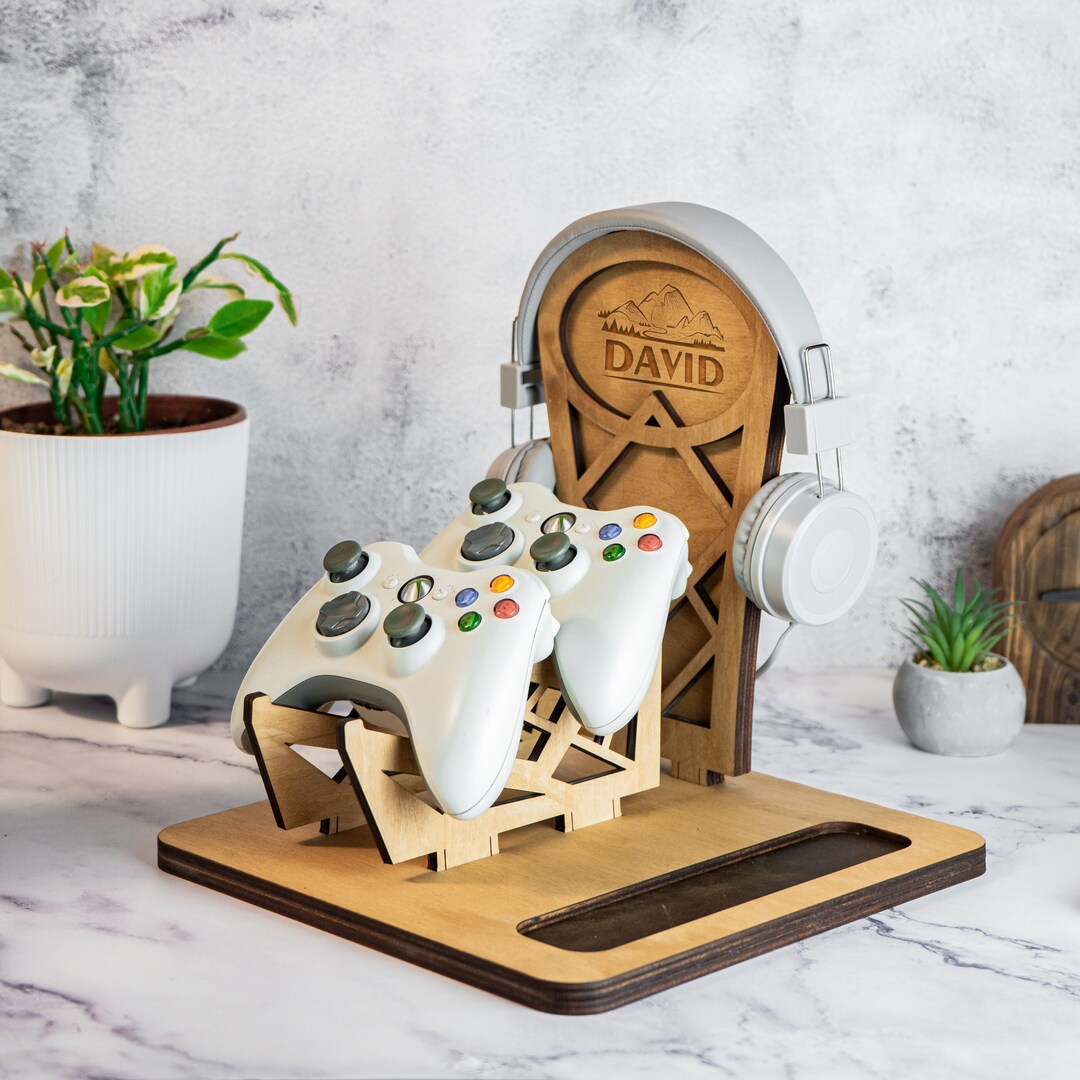 Custom Wooden Controller Stand Controller Organizer Personalized ...
