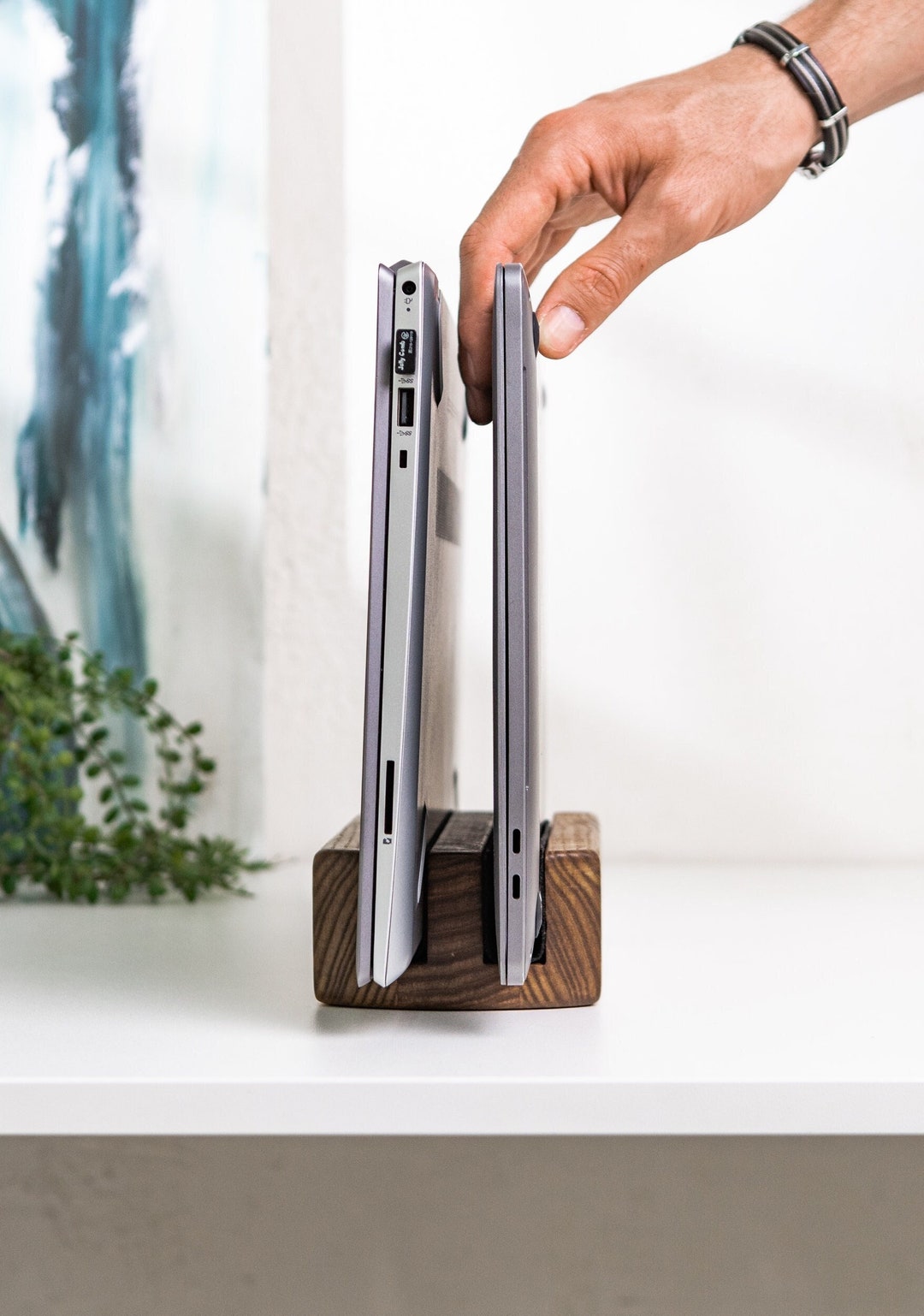 Vertical Dual Laptop Stand Laptop Dock Stand Laptop Holder - Etsy