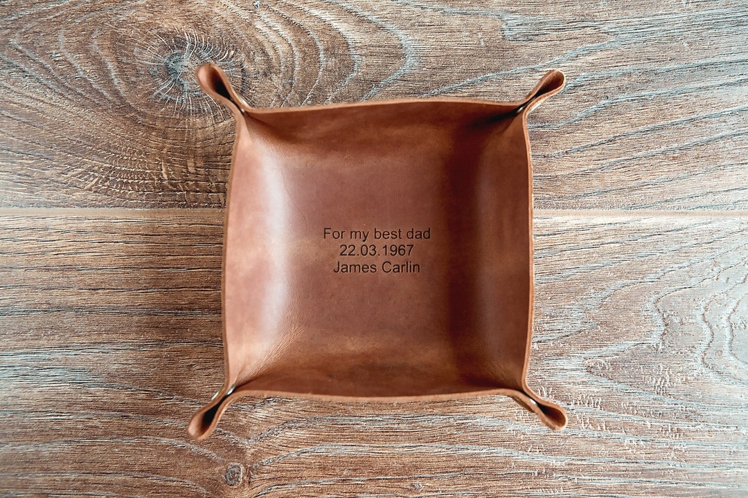 Leather Valet Tray Catch All Tray Mens Valet Tray Boyfriend - Etsy