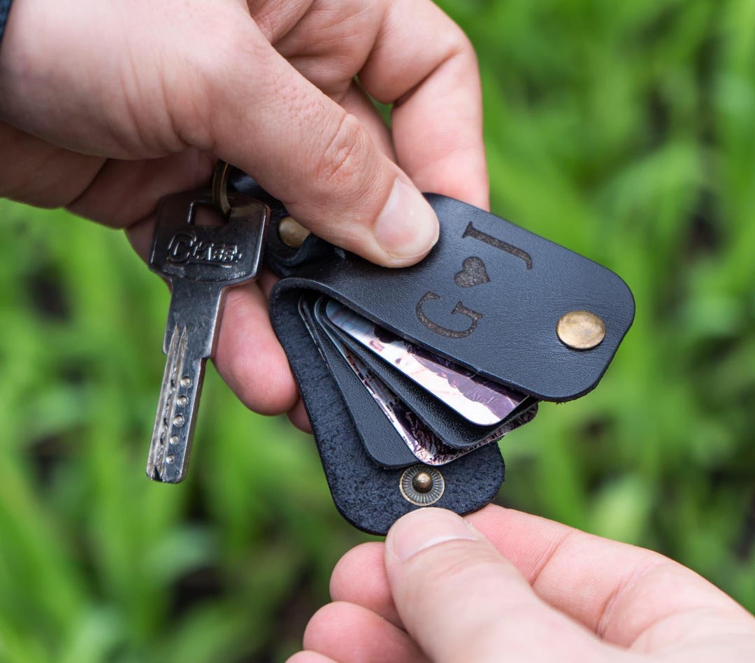 Mini Photo Album Keychain, Custom Leather Photo Keychain, Personalized ...