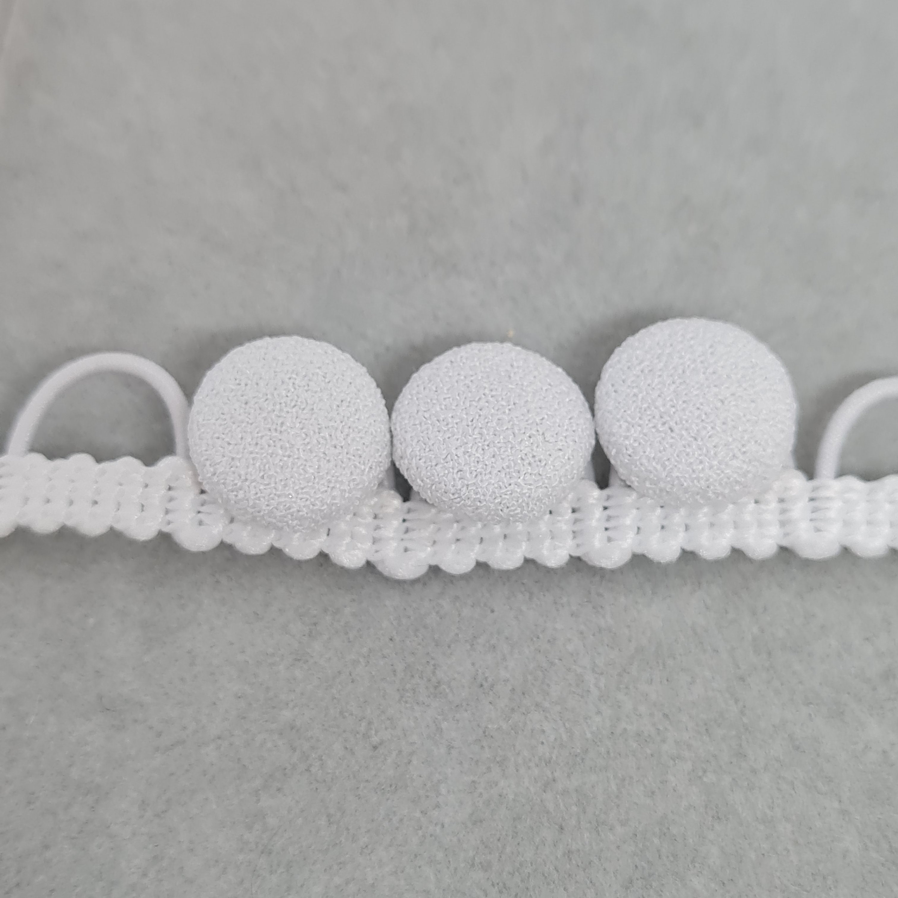 White Button Loop Trim for Bridal Dress Wedding Button Elastic Loops - Etsy