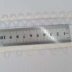 White Button Loop Trim of Bridal Dress Wedding Button Elastic Loops Are ...